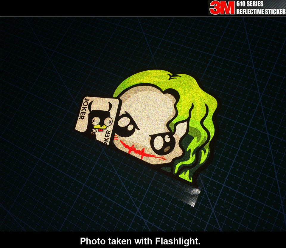 Reflective JOKER PEEKING BATMAN JDM Sticker #J01 | eBay
