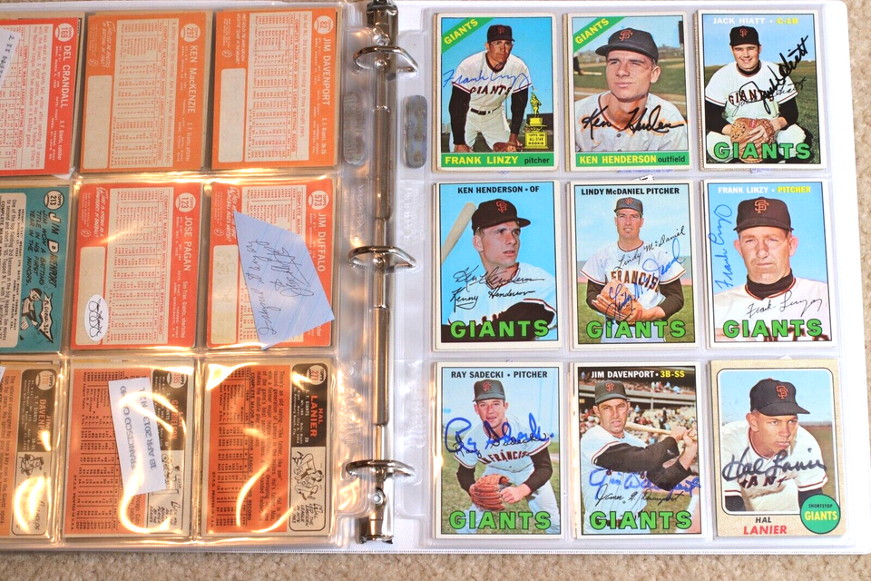 Huge Lot of 76 Signed Cards SF Giants VINTAGE AUTO'S TOPPS 1957-70 Team ...