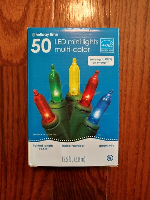 50 LED Multi-Color Christmas Lights Wedding Beautiful Save Energy Green ...