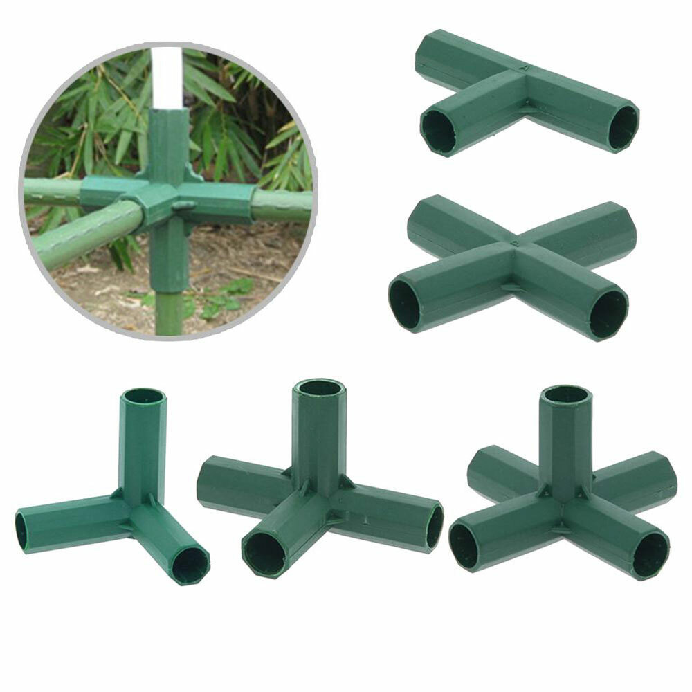 Greenhouse Frame Connectors Plastic Structure Connectors Green Outdoor