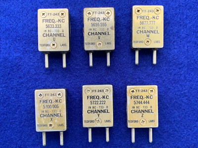 BC-733 Military Radio FT-243 Crystals (Set of 6) - Channels U-Z | eBay