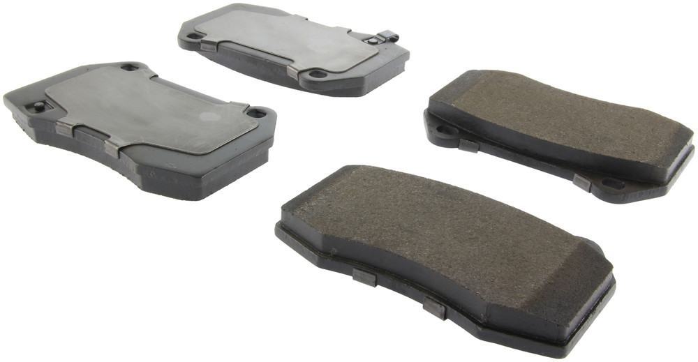 Disc Brake Pad Set-Premium Semi-Met Pads with Shim and Hardware Centric ...