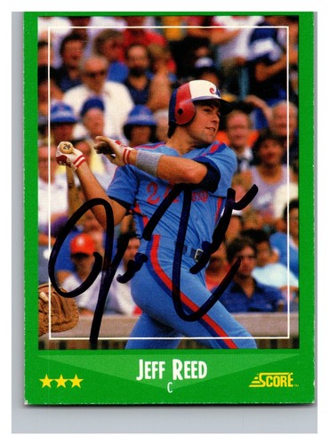 1988 Score #408 Jeff Reed Signed Auto Autograph | eBay