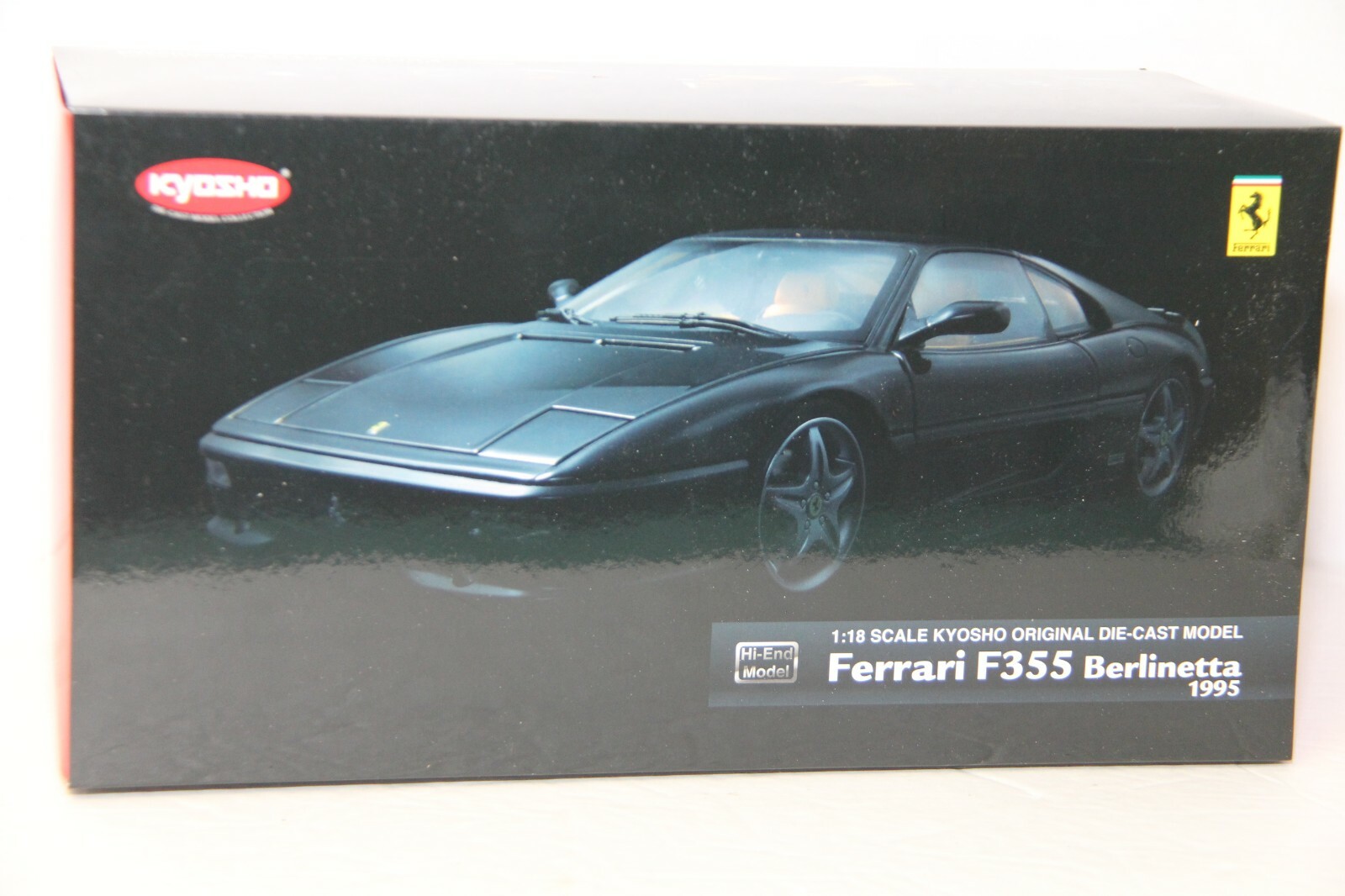 1/18 KYOSHO 1995 FERRARI F355 BLACK , HIGH END , NEW , 08881BKT | eBay