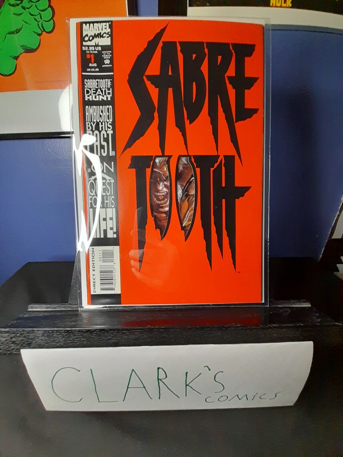 Sabretooth #1 KEY 1st Appearance In A Solo Title! Die Cut Cover! | eBay