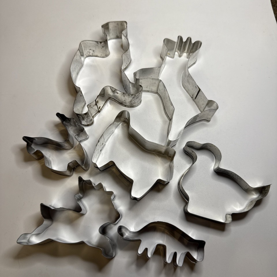 Vintage Cookie Cutters Animals Lot Of 7 Metal | eBay