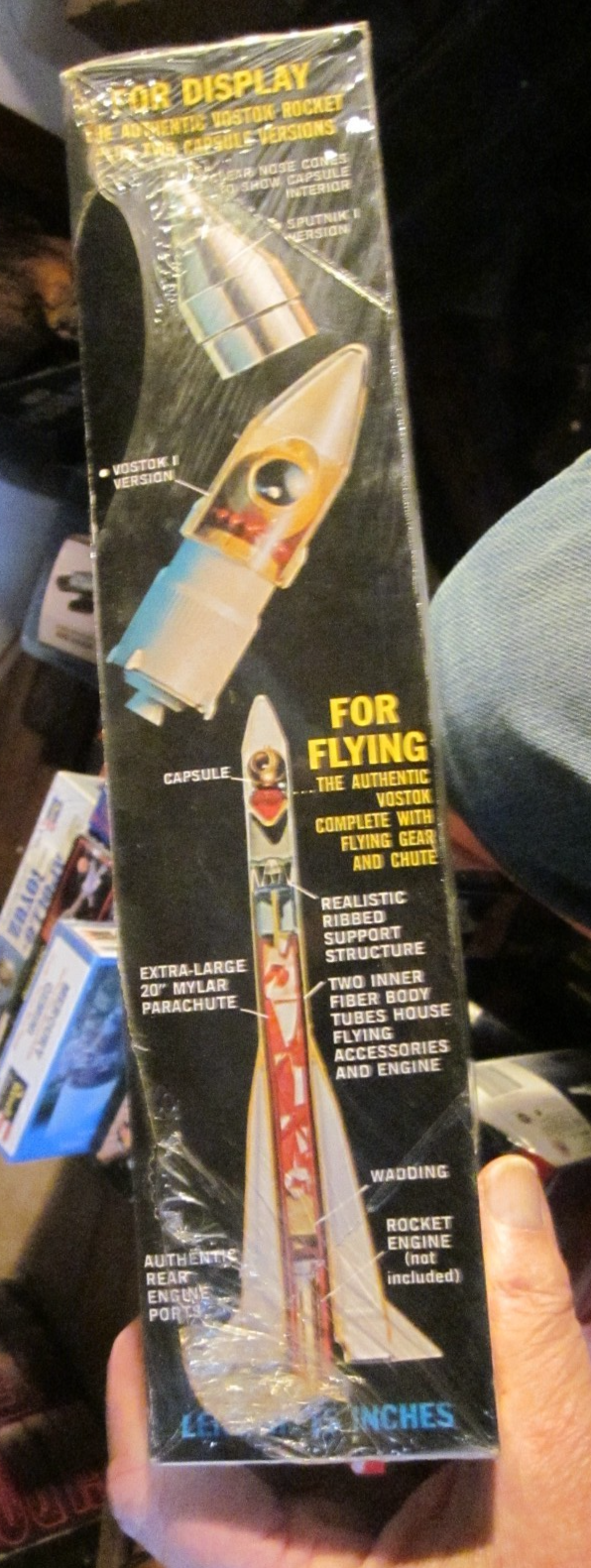 Rare Vintage 1960s, MPC Vostok RD-107 Flying Model Rocket Kit 15” 1/100 ...