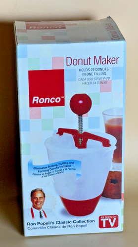 Ronco Donut Maker by Ron Popeil makes pancakes 24 donuts New | eBay