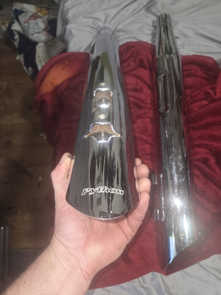 Python Slip-on Mufflers For 1997-2016 Harley-Davidson Touring Models | eBay