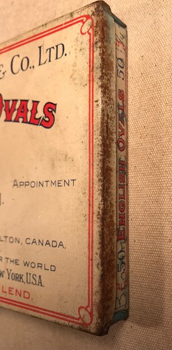 Vintage English Ovals Phillip Morris London Cigarette Tin Empty | eBay