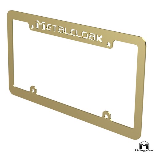 Metalcloak Gold Zinc Laser Cut License Plate Frame 850050509547| eBay