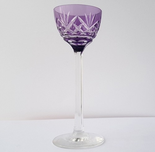 Verre / à Liqueur Cristal Mauve Coupé à la Main Val St Lambert Um 1900 ...