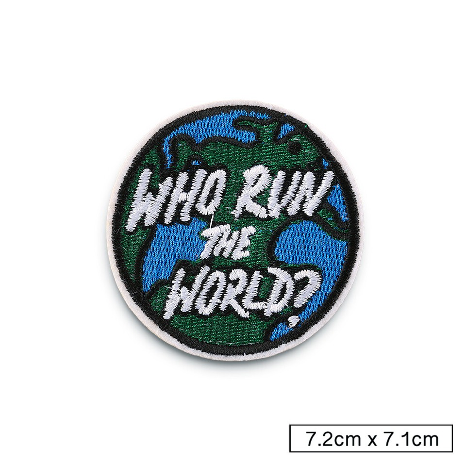 Green Earth Love World Embroidery Patch Sew On Iron On Badge Fabric ...