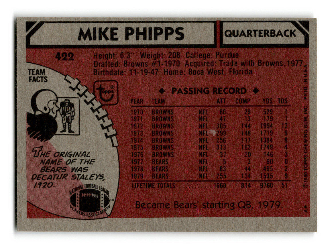 1980 Topps - #422 Mike Phipps for sale online | eBay