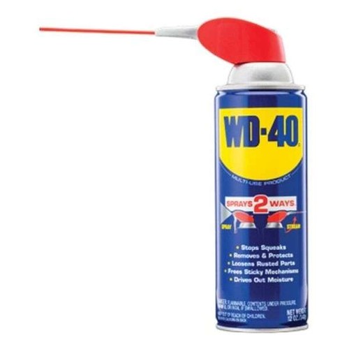 Wd-40 490040 Multi-Use Lubricant With Smart Straw 2-Way Sprayer, -60 To ...