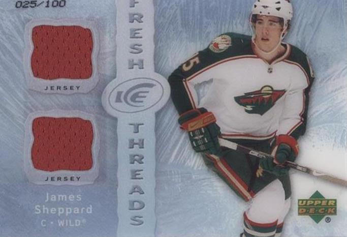 2007-08 Upper Deck Ice - Fresh Threads James Sheppard #FT-JS Petg /100 ...