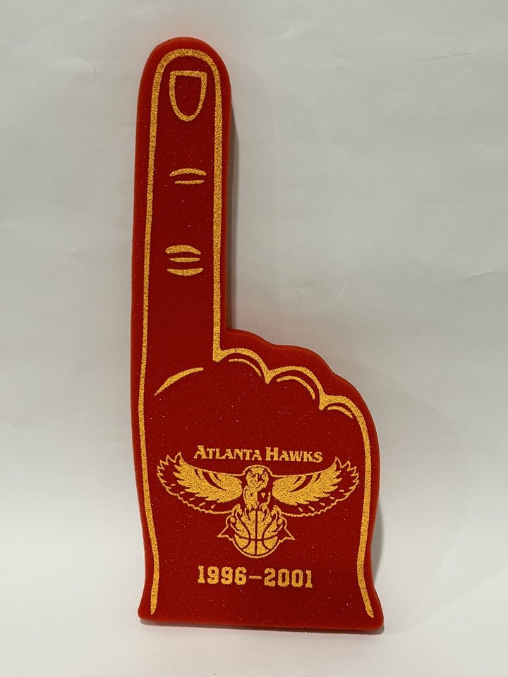 Atlanta Hawks Dikembe Mutombo Foam Finger 1996-2001 RARE | eBay