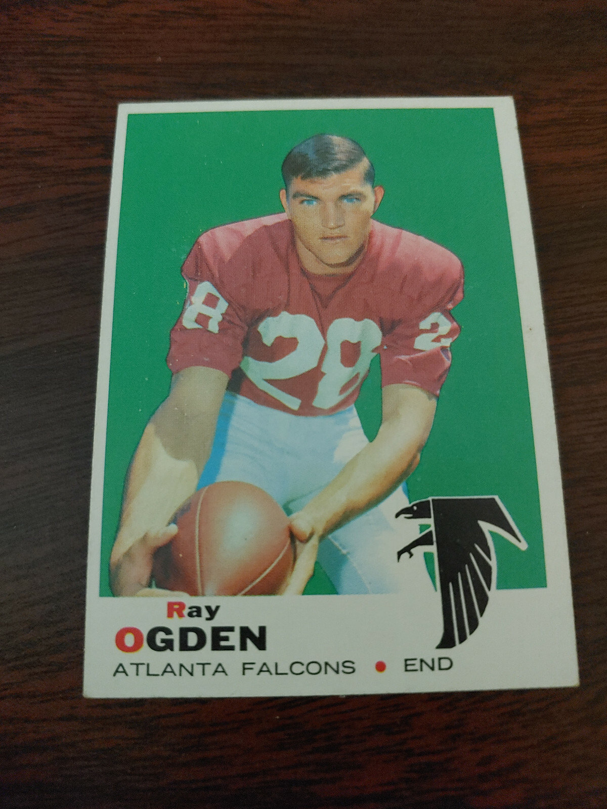 1969 Topps Ray Ogden Football Card #206 Atlanta Falcons Near Mint | eBay