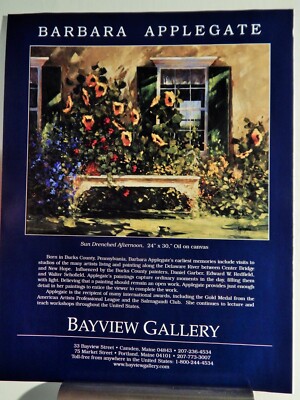 BARBARA APPLEGATE ART PIECE VTG ORIG 2002 ADVERTISEMENT | eBay