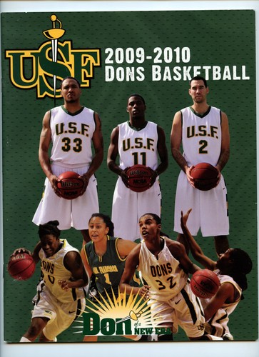 2009-10 NCAA USF Dons Basketball Official Program Magazine College Mens ...