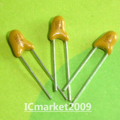 100 PCS 1UF/35V DIP-2 35V 1uF 105 Tantalum capacitor 105/35V #WD6# | eBay