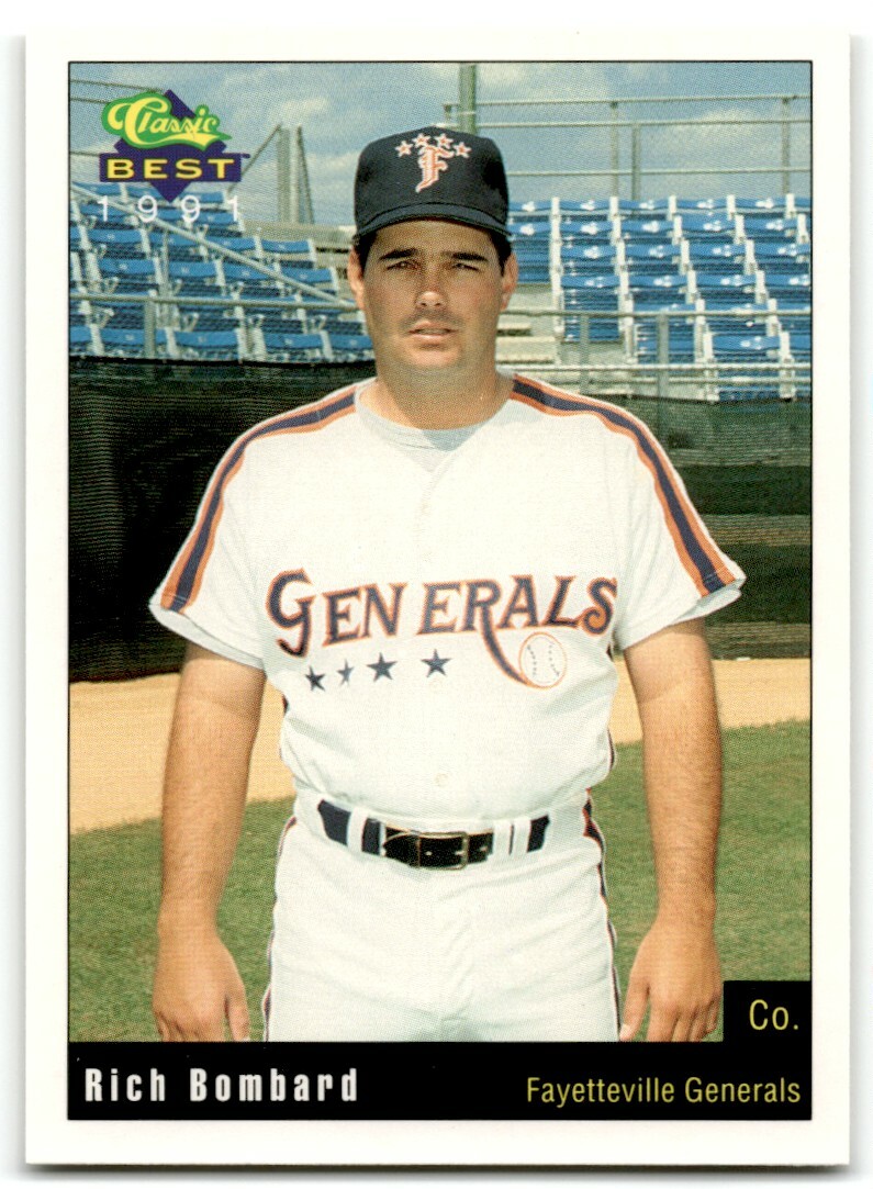 1991 Classic Best Fayetteville Generals Rich Bombard Fayetteville ...