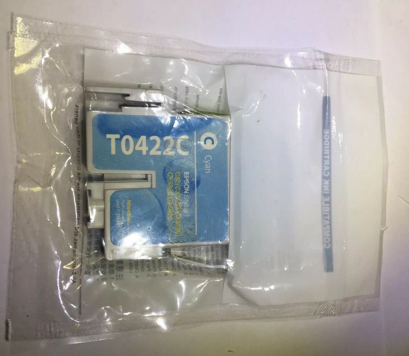 Epson Stylus T0422 Cyan Ink Cartridge Fits C82, CX5100 , CX5200 ...