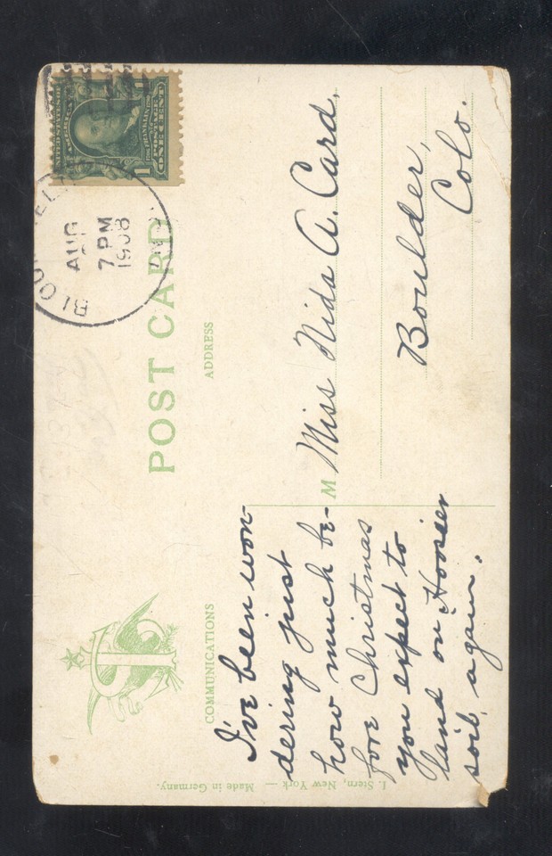 LINTON INDIANA VINCENNES STREET SCENE 1908 VINTAGE POSTCARD | eBay