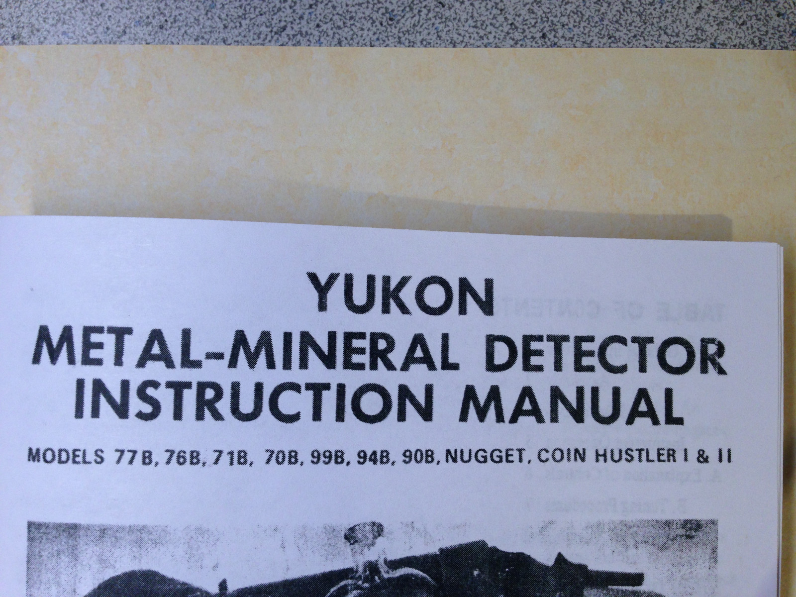 Compass Metal Detector Instruction Manual Yukon 70 & 90 Series & Coin ...