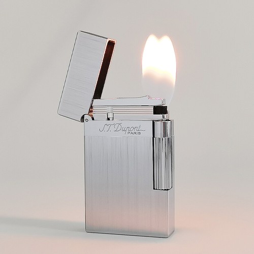 S.T. Dupont Double Flame Brushed Lighter Ping Sound for Smoking ...