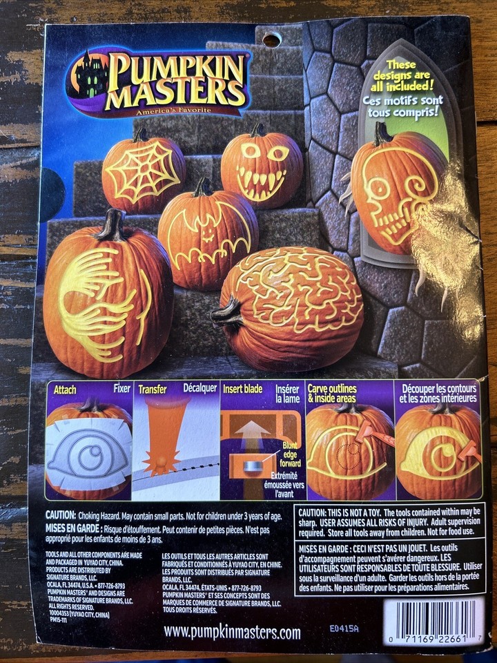 Pumpkin Masters SURFACE CARVING KIT ~ NEW ~ Carve Up Some Halloween ...