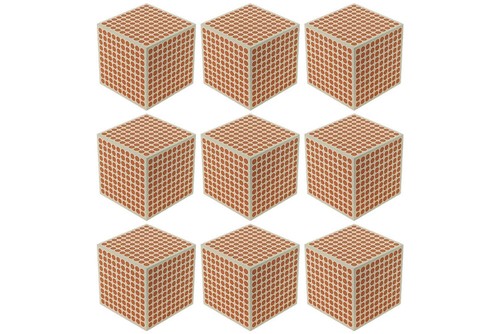 9 Wooden Thousand Cubes - MONTESSORI MATH MATERIALS | eBay