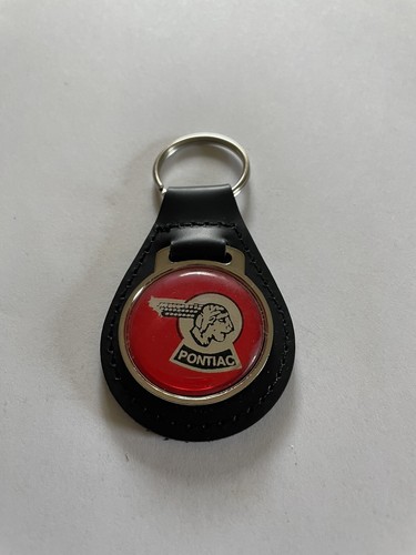 Pontiac Keychain Pontiac Black Leather Key Chain | eBay