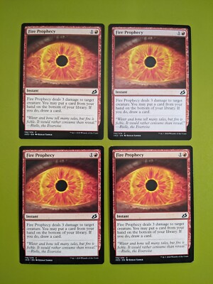 Fire Prophecy x4 Ikoria: Lair of Behemoths 4x Playset Magic the ...