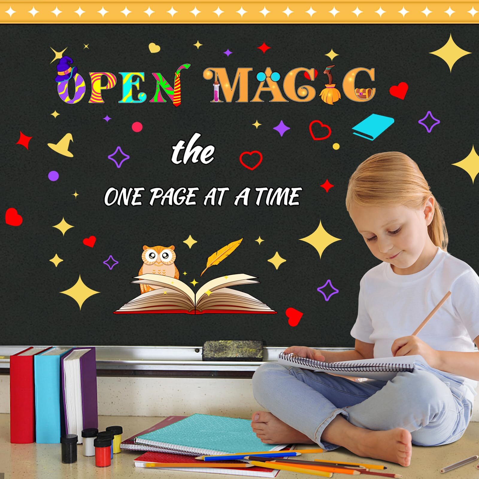 Magic Themed Classroom Bulletin Board Decorations Set Back to School ...