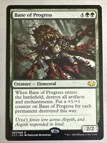 MTG / Bane of Progress / CC1 / #003 / Regular / Rare / NM | eBay