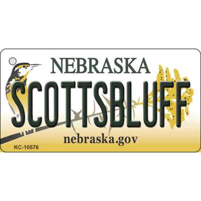 Scottsbluff Nebraska State License Plate Tag Novelty Key Chain KC-10576 ...
