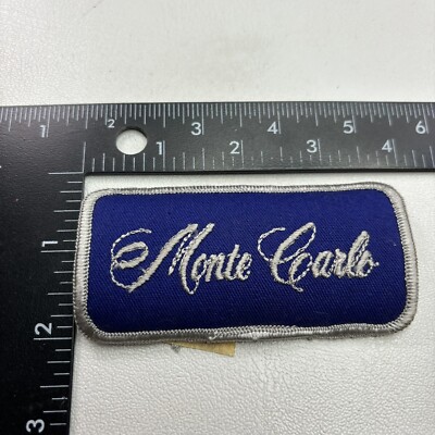 Vintage c 1980s Chevrolet MONTE CARLO Patch (Car, Auto) 39R5 | eBay