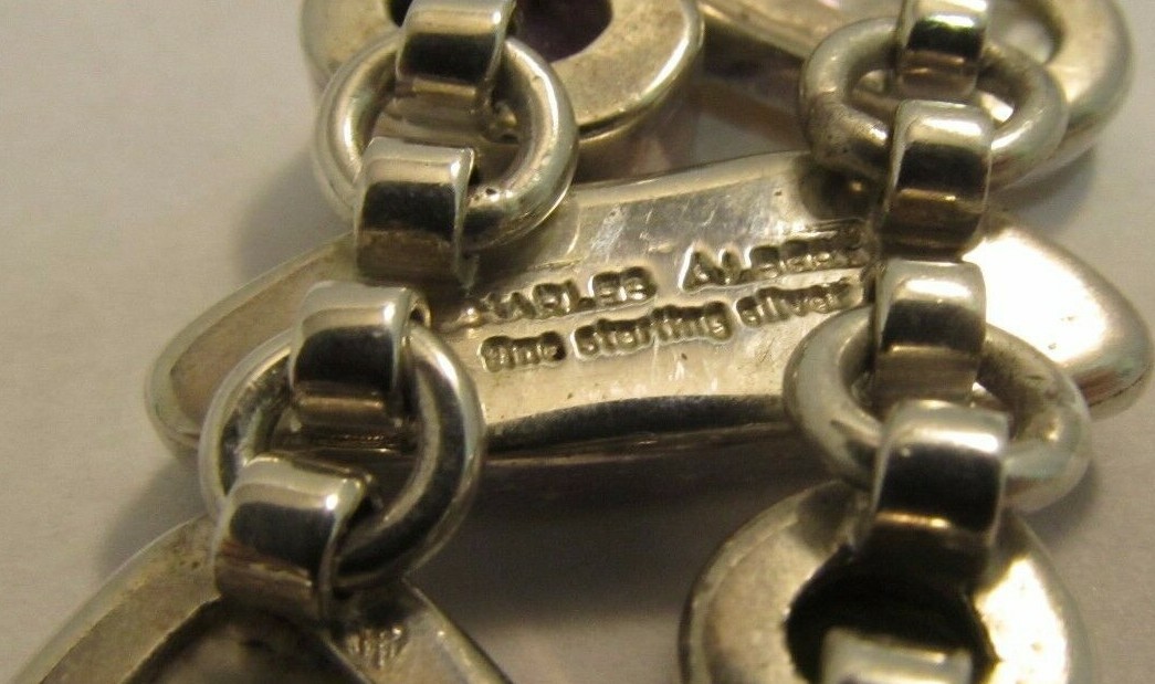 Vintage Sterling Silver Charles Albert Designer Bracelet 7" Long 60.32 ...