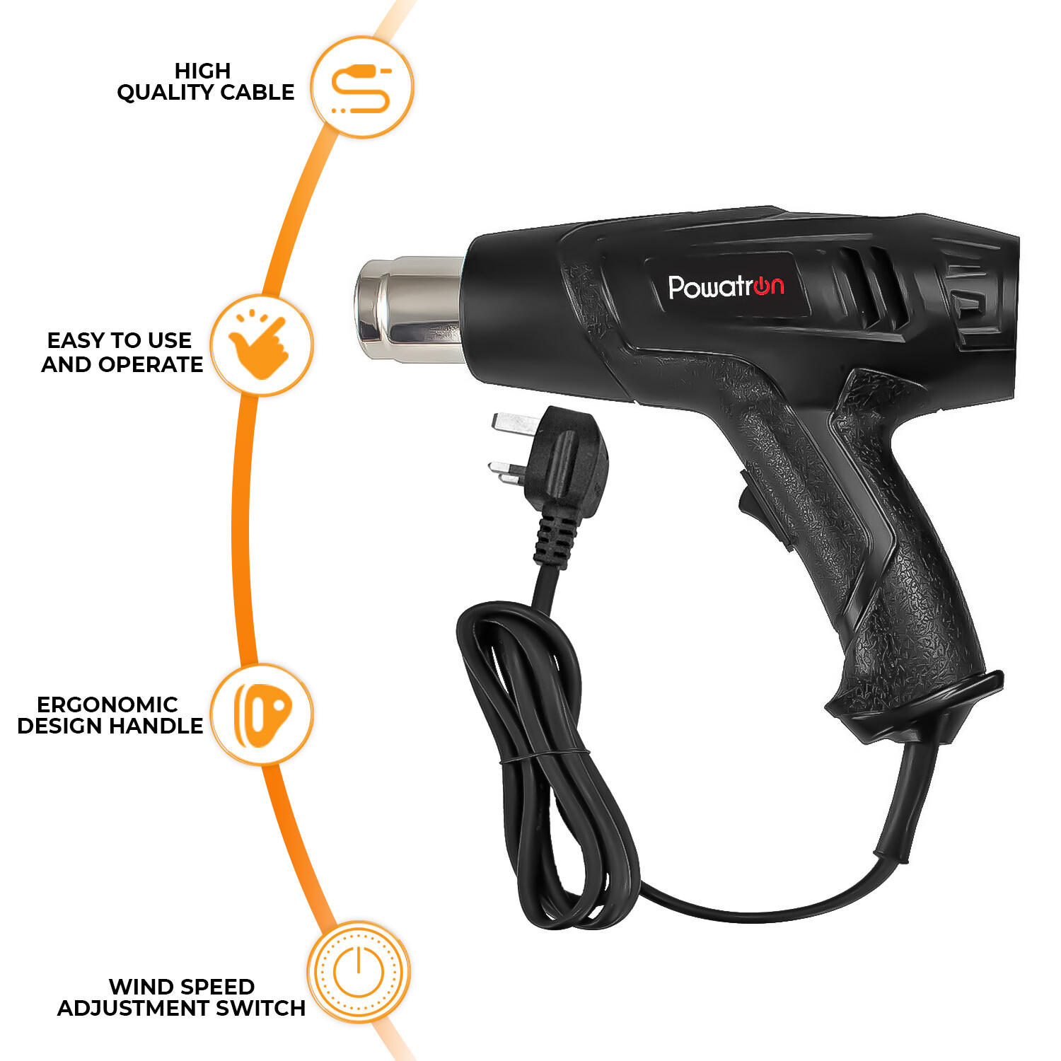 Powatron Thermo 2000 Heat Gun - 7952 for sale online | eBay UK