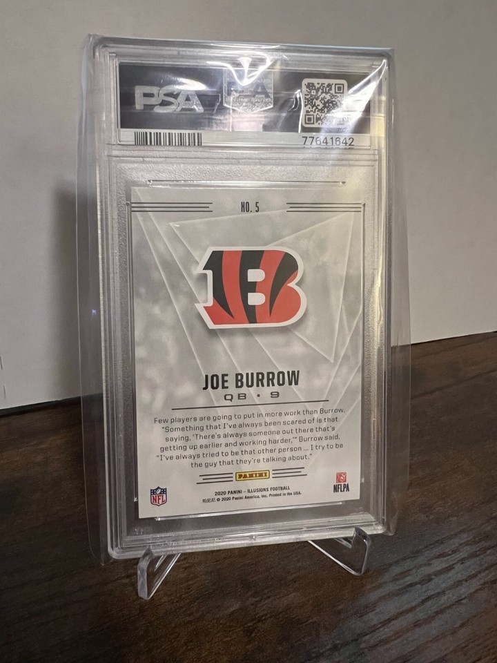 JOE BURROW 2020 ILLUSIONS BLACK HOLO ROOKIE CARD RC REFRACTOR BENGALS ...