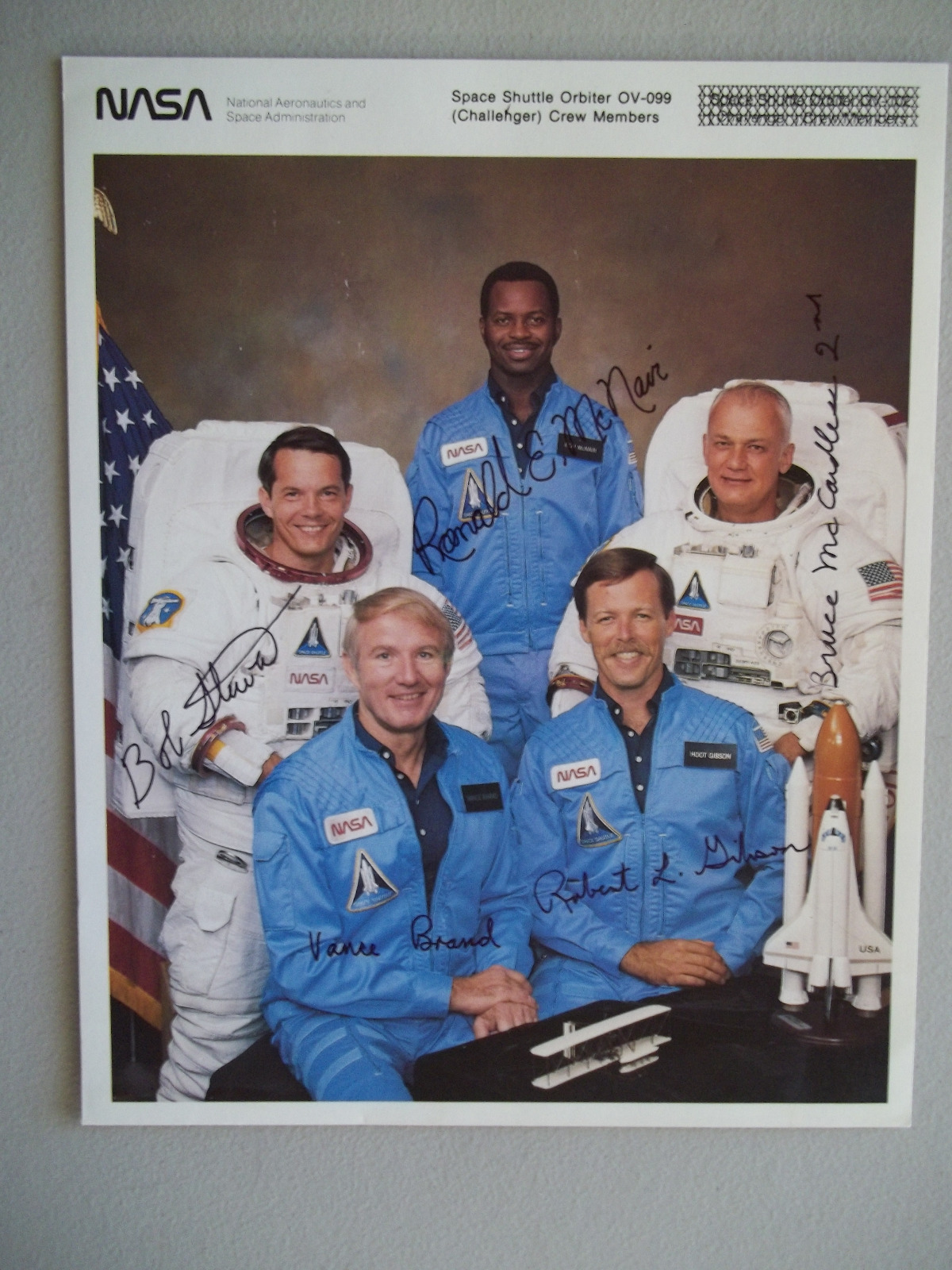 STS-41B Autographed (Autopen) 8X10 Crew Photo | eBay