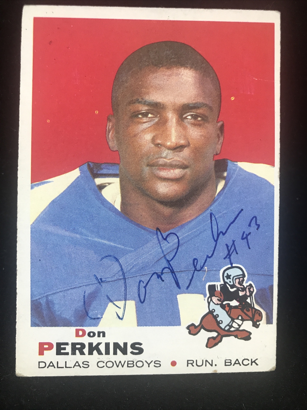 Don Perkins (d) -New Mexico- Dallas Cowboys Autographed Card | eBay
