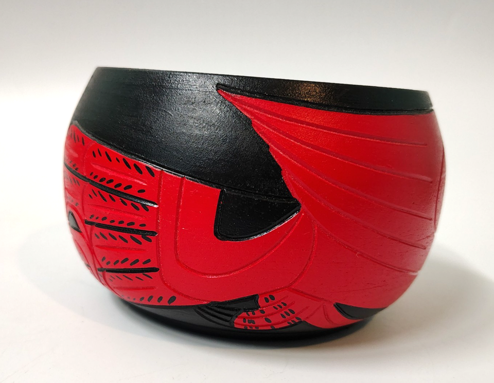 Northwest Coast Salish Indian Pottery Signed by Stewart Jacobs Eagle ...