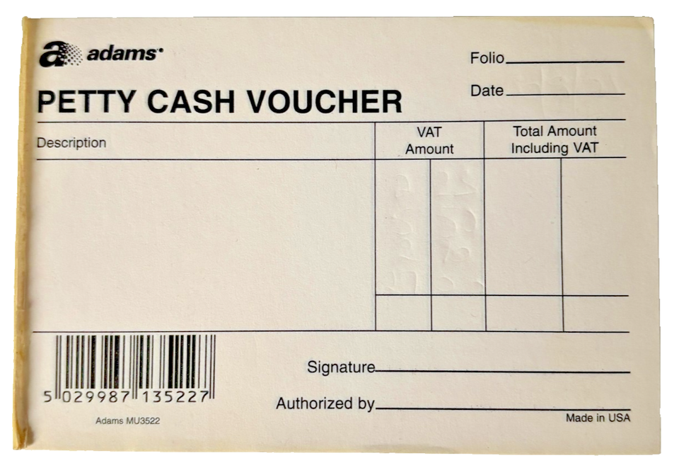 Petty Cash Vouchers Books x 8 Job lot | eBay UK