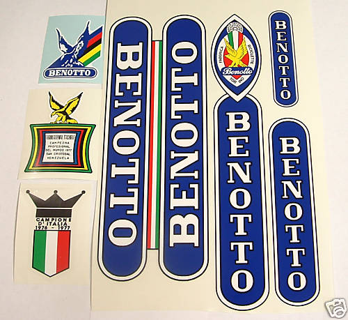 Benotto vintage decal set for Campagnolo ride New! | eBay