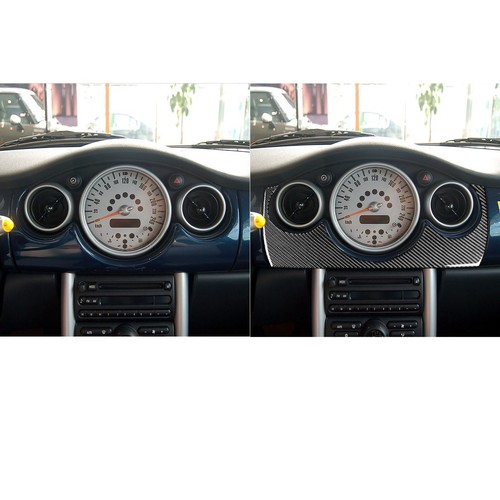 Central Dashboard Speedometer Carbon Fiber Decal For Mini Cooper R50 ...
