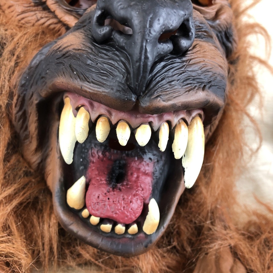 Big Bad Wolf Werewolf Mask Hands Gloves Seasons Halloween Cosplay ...