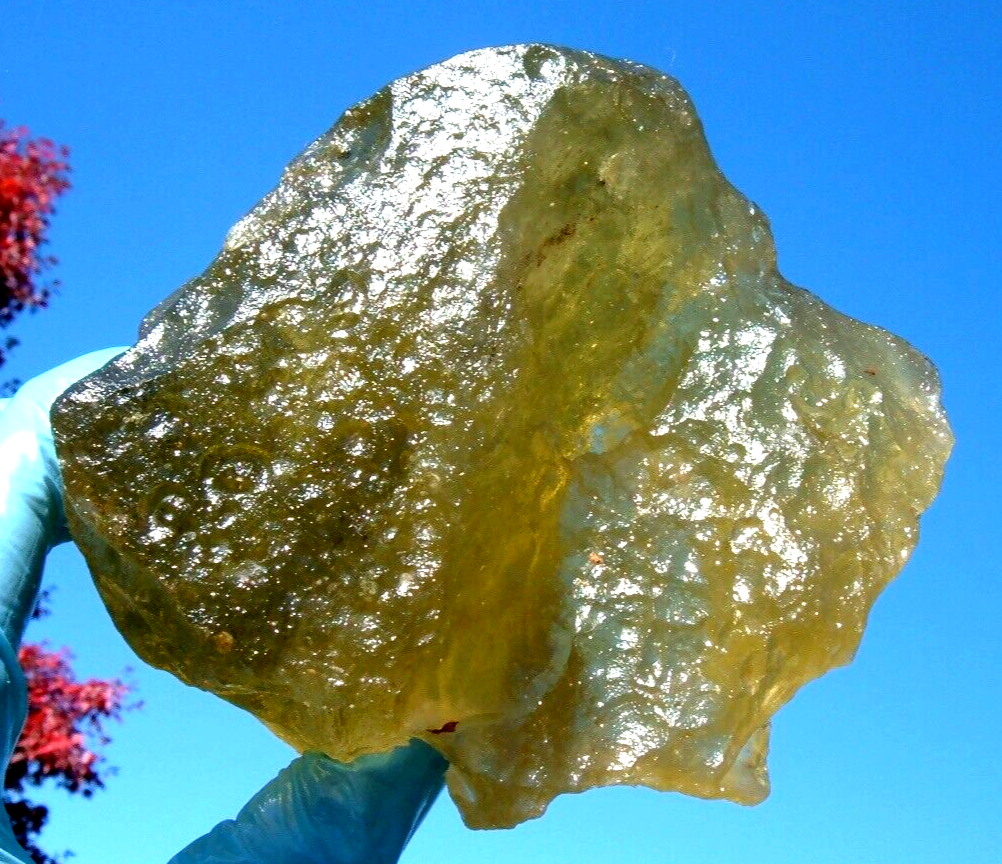 Egyptian Tektite Stone Raw Natural Stone Meteorite Quartz Black