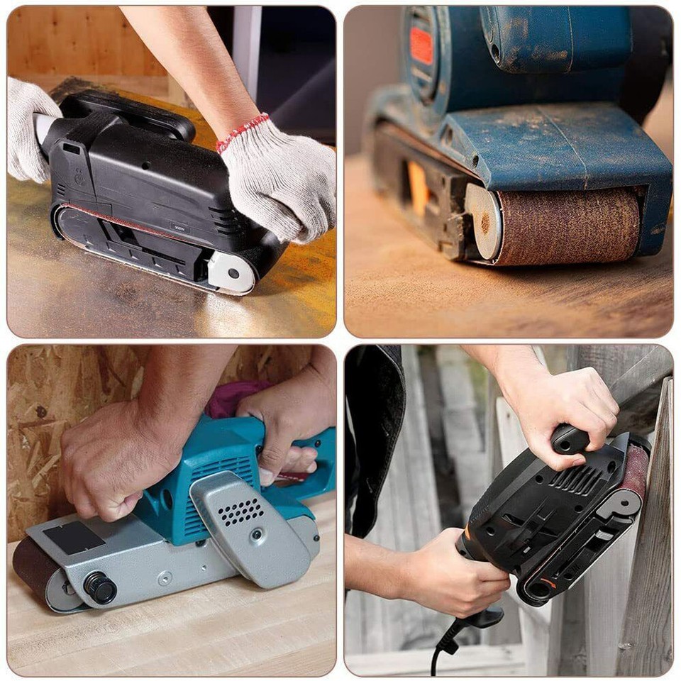 20PCS Belt Sander Sandpaper 3x21 Sanding Belts 40 60 80 120 150 240 400 ...